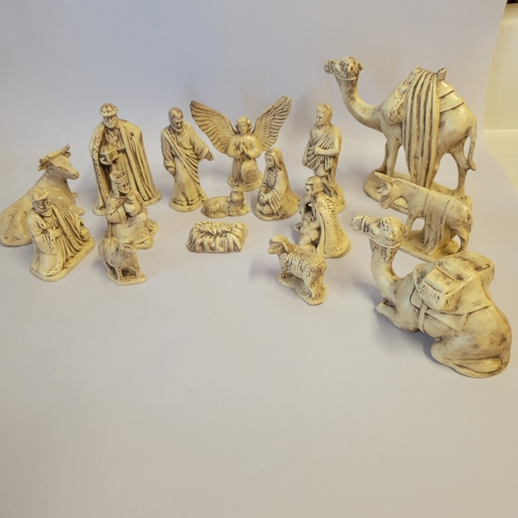 Source Unknown | Holiday | Vintage Nativity Set 6 Piece Date 1973 Jesus ...